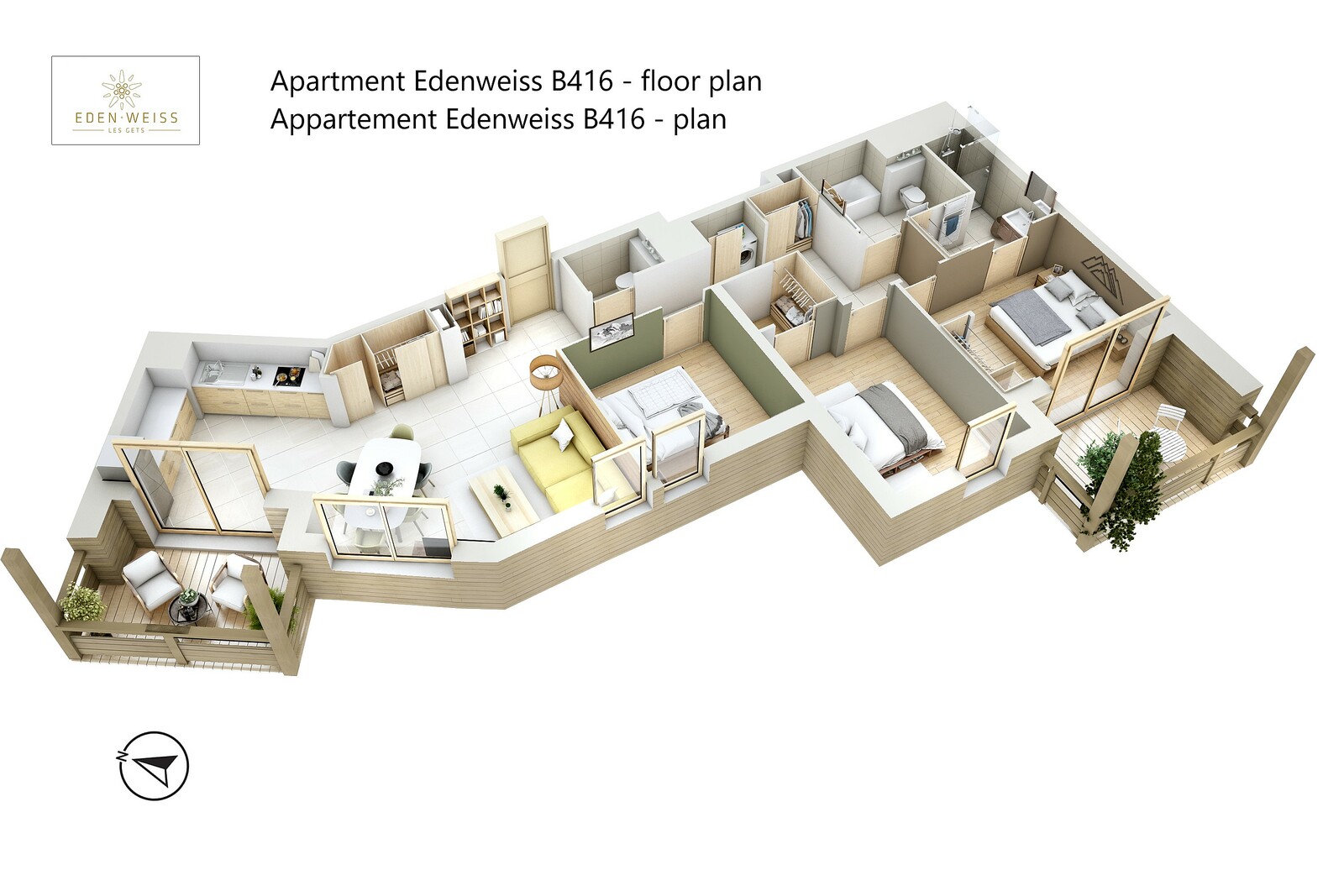 Apartment for Sale - Edenweiss B416, Les Gets, France